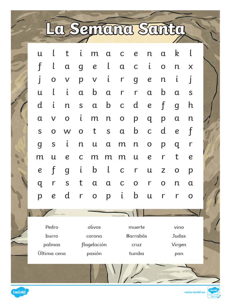 Semana Santa Sopa de Letras 2 | PDF