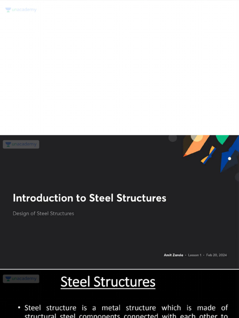 Introduction To Steel Structures With Anno | PDF