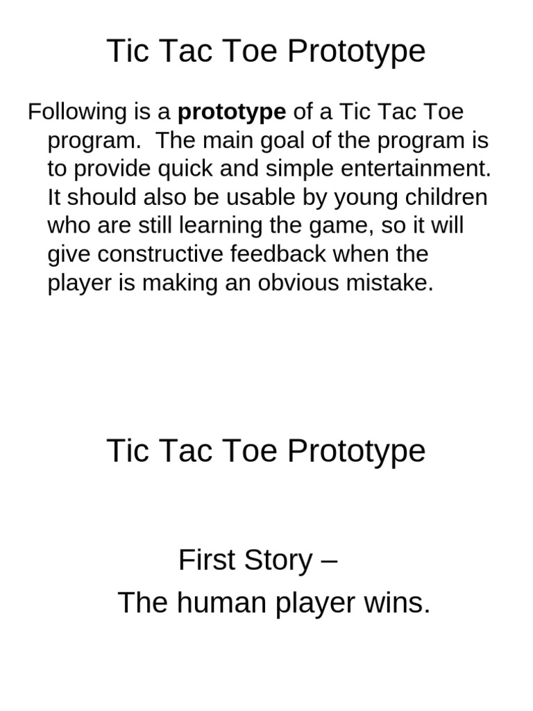 Tictac Toe Prototype | PDF | Computing