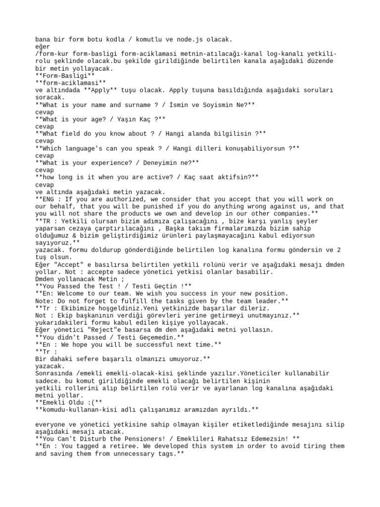 Formbot Prompt | PDF