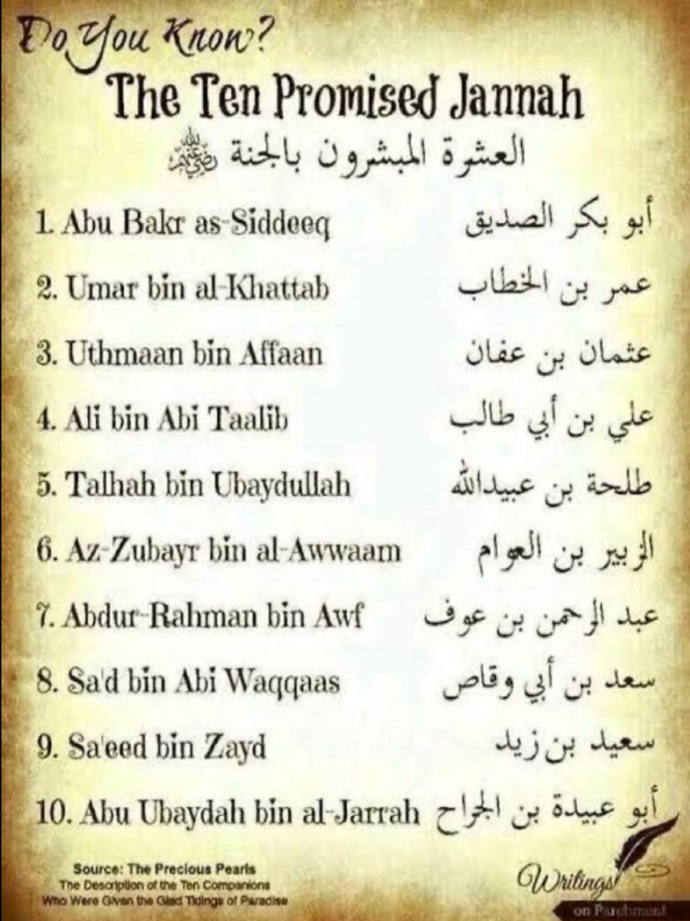 The Ten Promised Jannah | PDF
