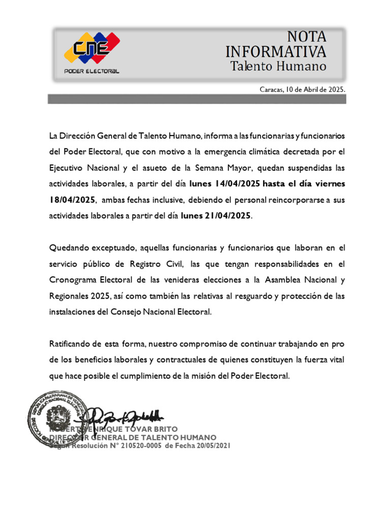 Nota Informativa | PDF