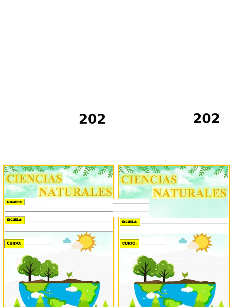 Caratula Naturales | PDF
