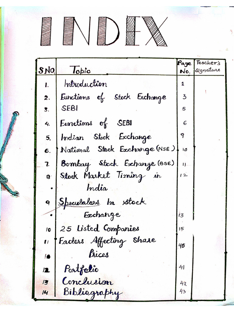 Stock Exchange | PDF