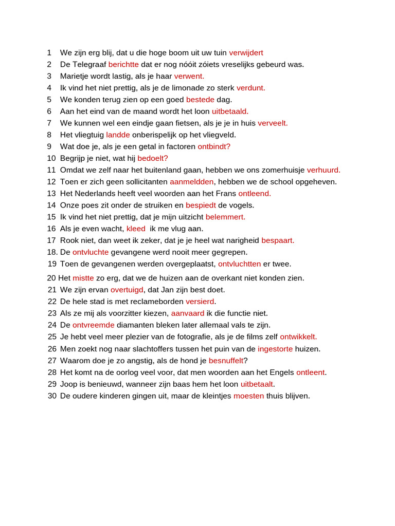 Antwoorden Formatieve Toets | PDF
