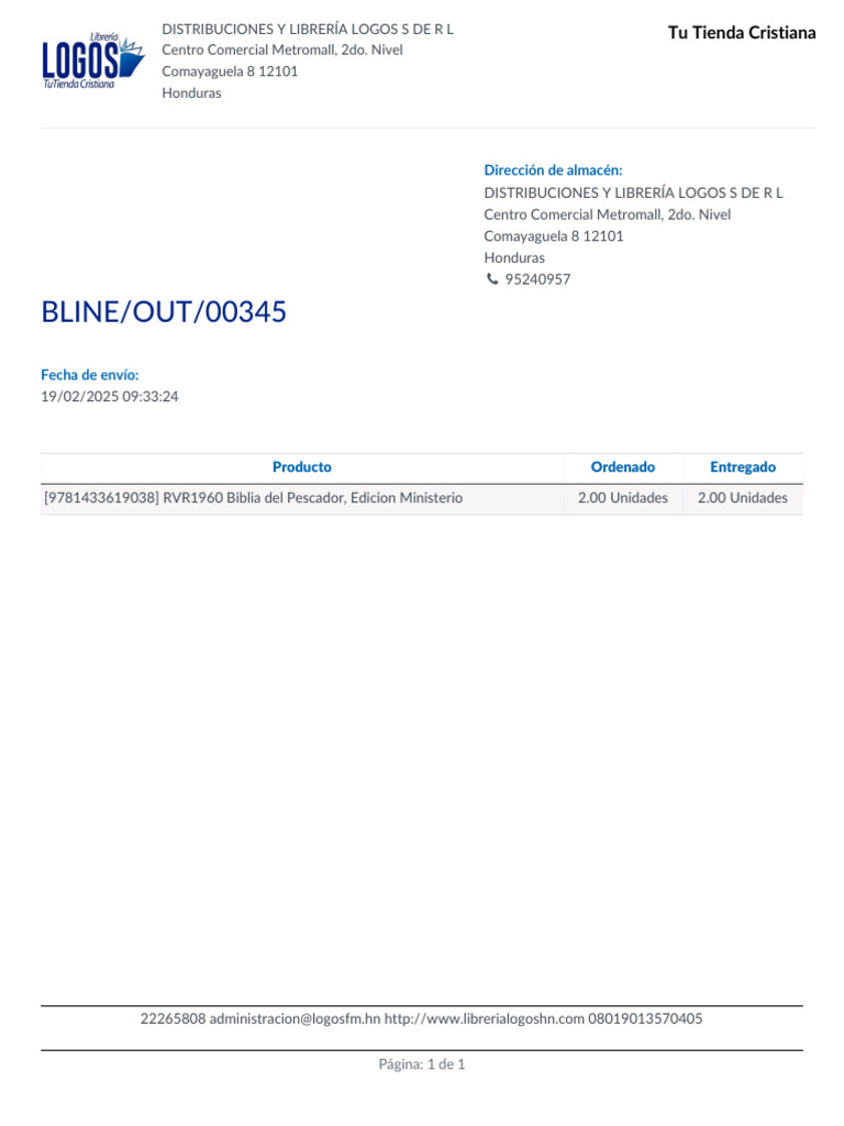 Bline Out 00345 | PDF