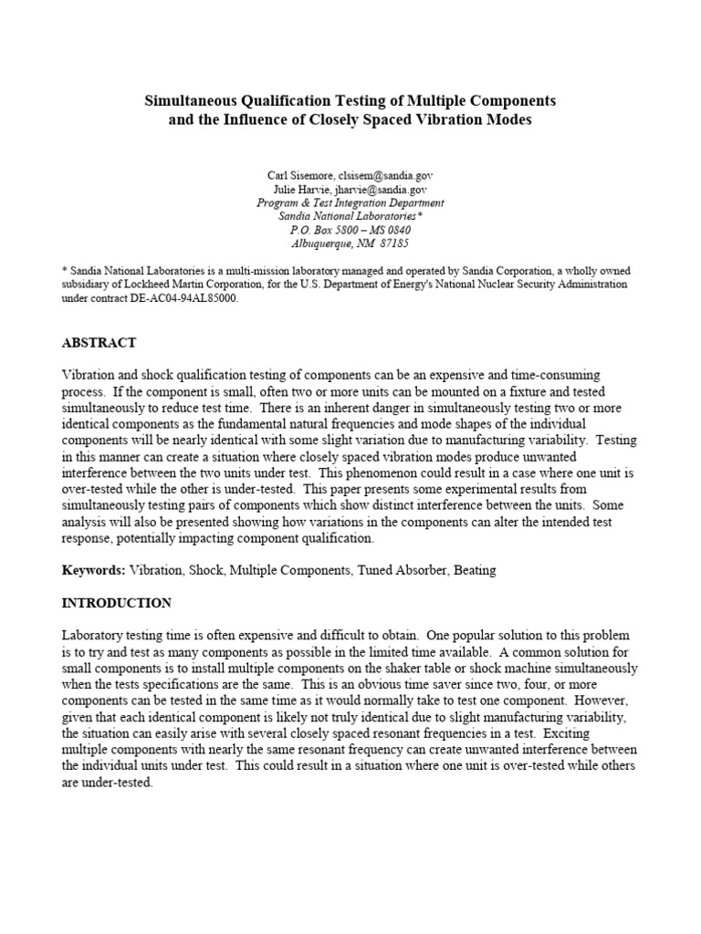 Closely Spaced Modes | PDF | Applied And Interdisciplinary Physics ...