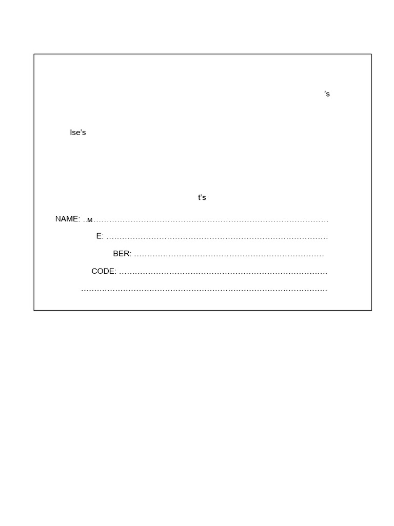 Academic Honesty Declaration. Fa | PDF