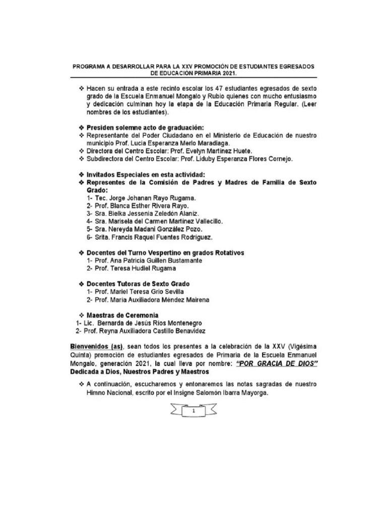 MODELO DE DISCURSO | PDF