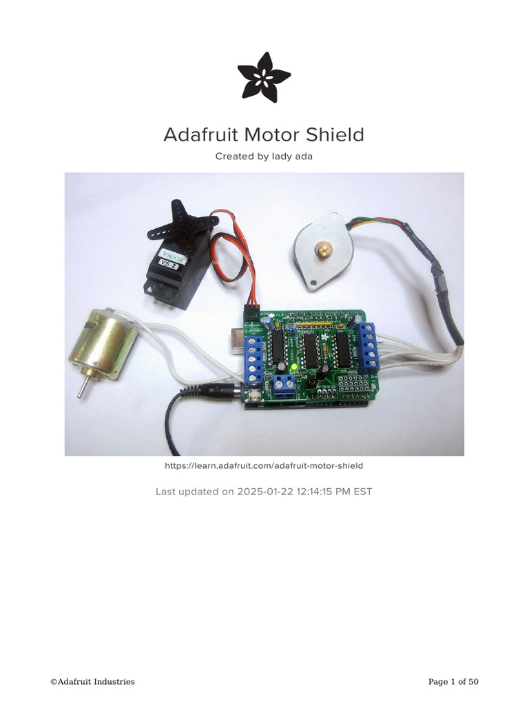Adafruit Motor Shield V1 Overview | PDF | Electrical Engineering ...