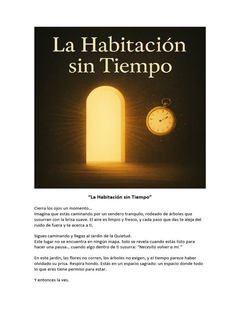 La Habitación del Tiempo Interior | PDF