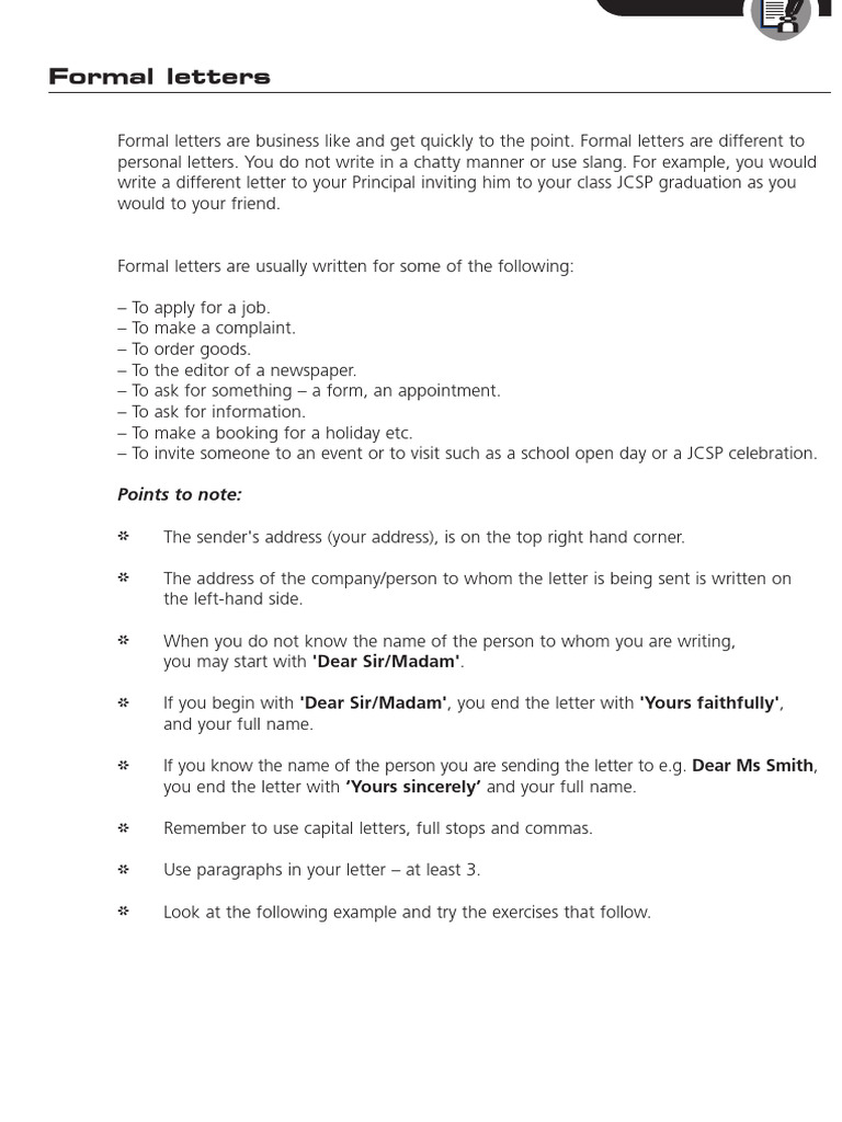 Guide to Writing Formal Letters | PDF | Madam | Graphemes