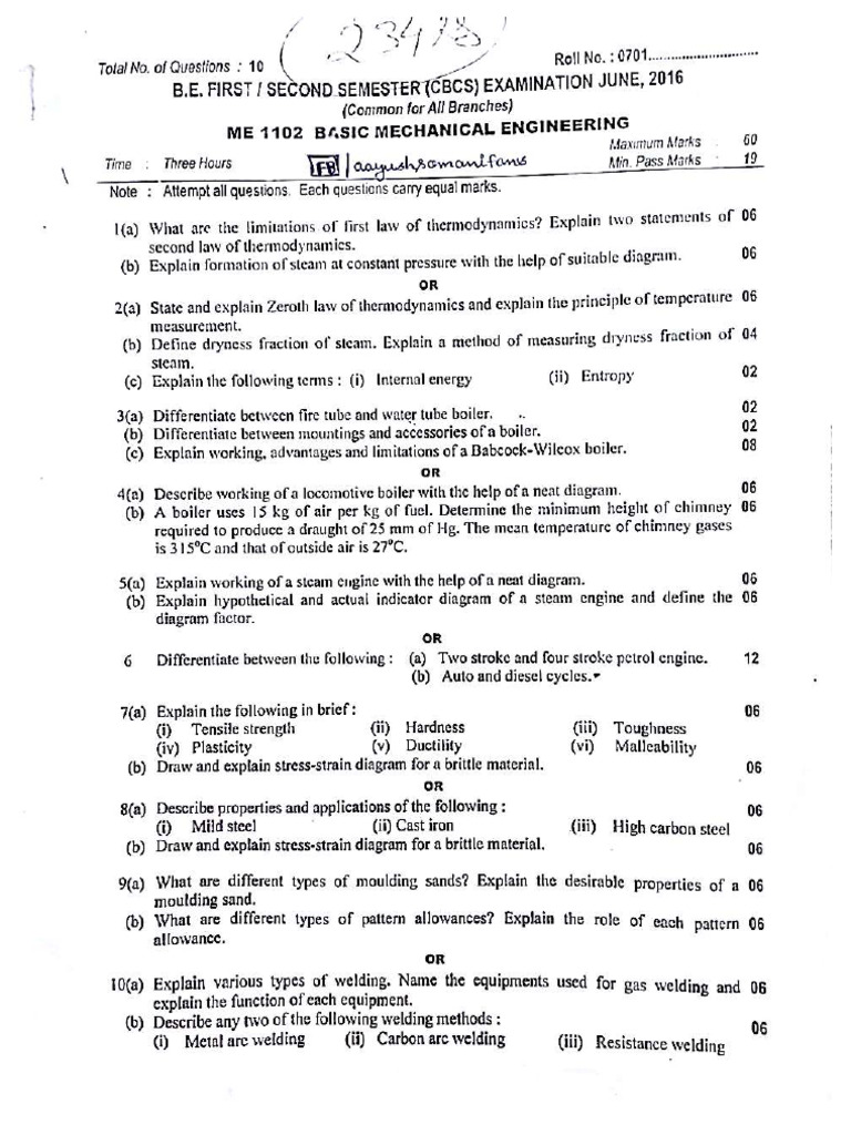 1st Year BME | PDF