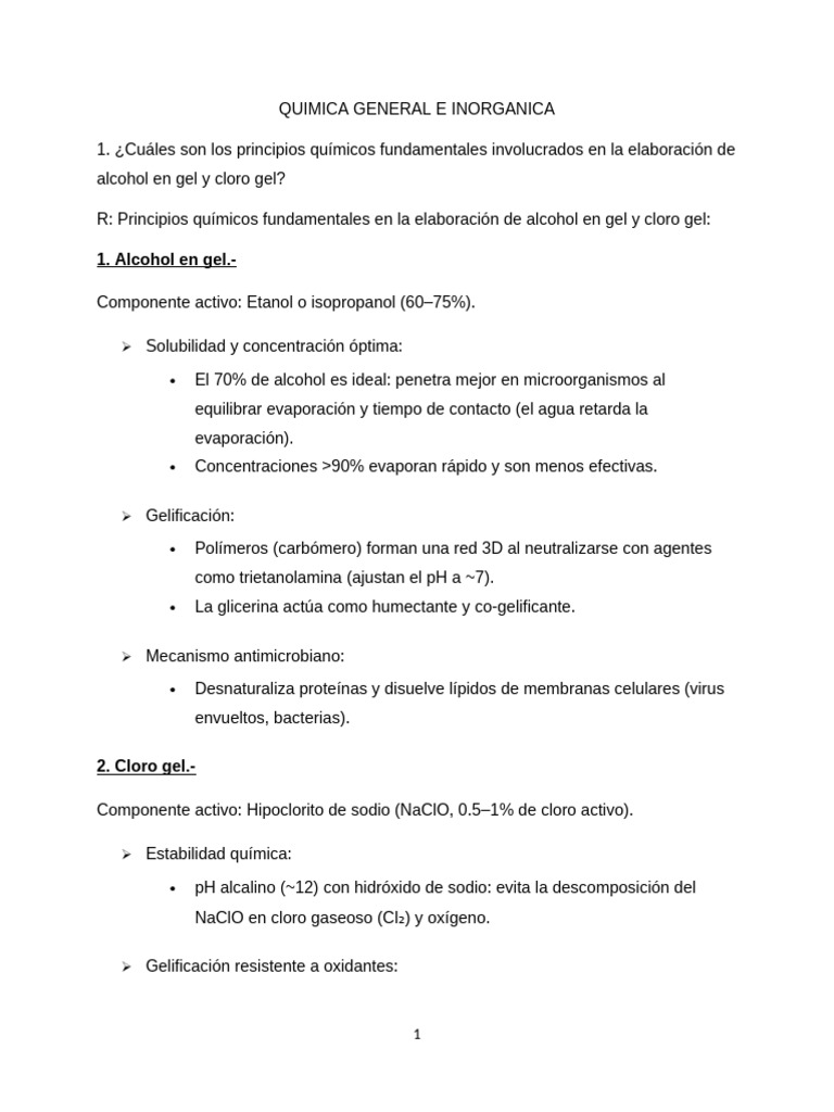 QUIMICA GENERAL E INORGANICA | PDF | Epidermis | Piel