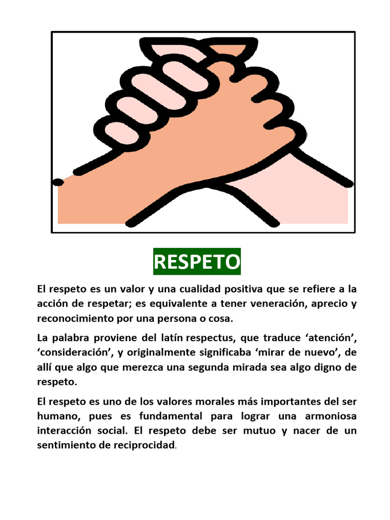 Paleta y Letrero en El Pecho Respeto | PDF