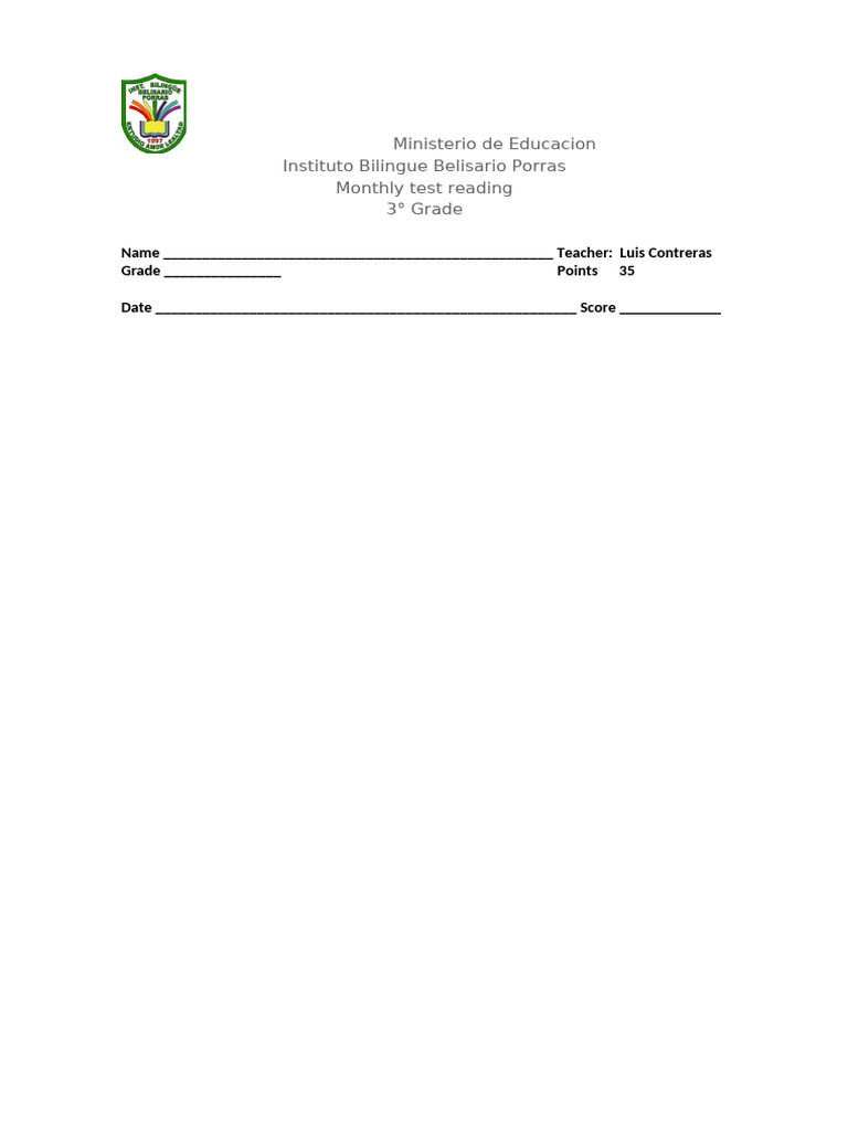 Daily Routines Exam | PDF