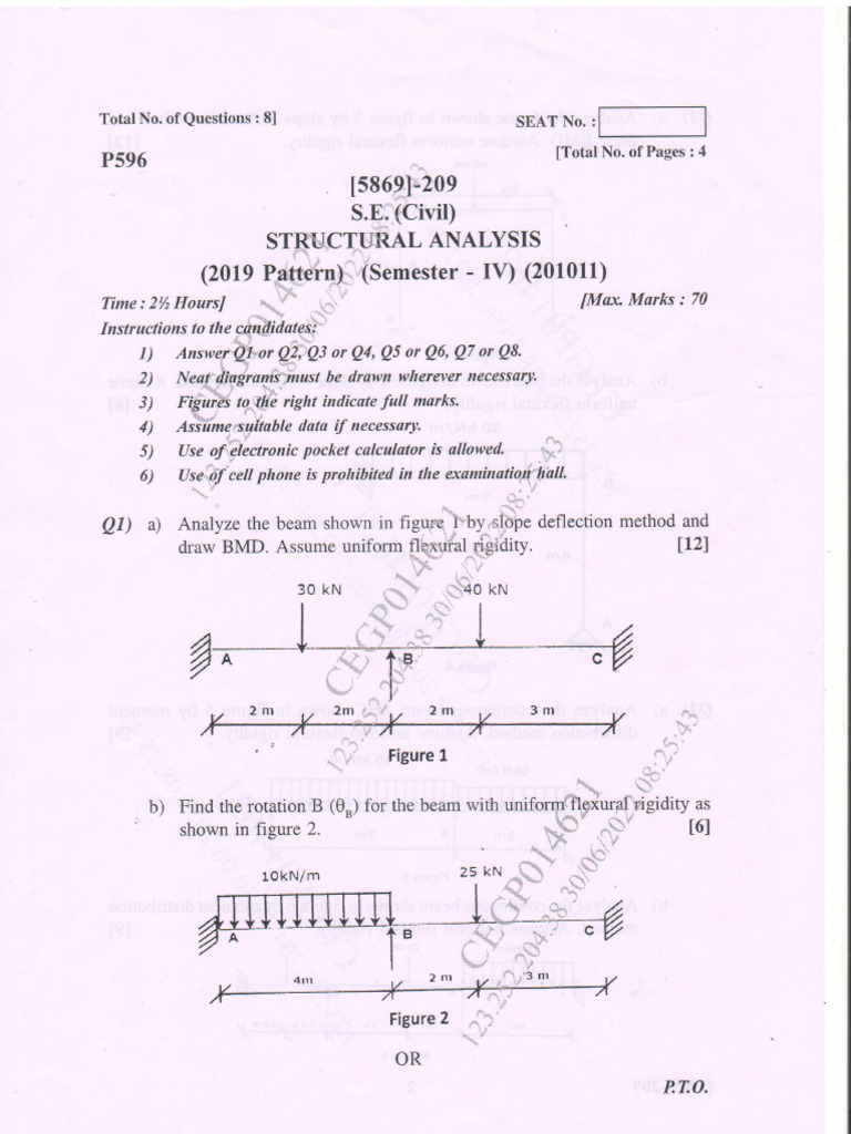 Structural Analysis Solution | PDF | Mechanical Engineering ...