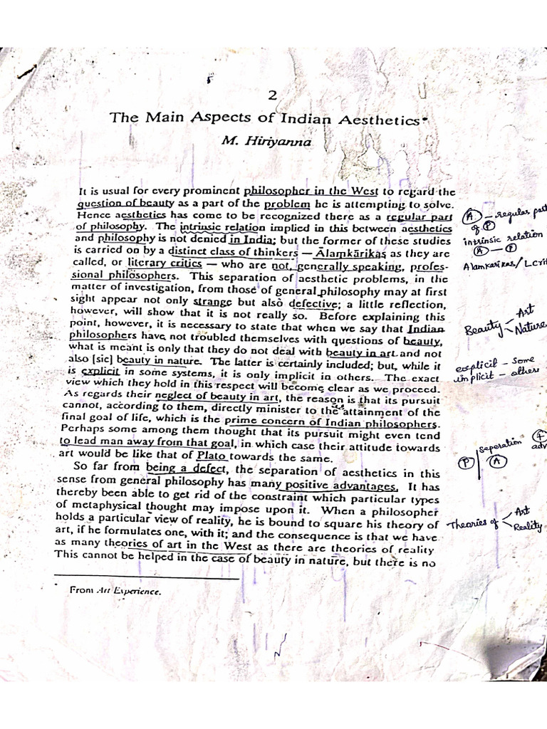 Indian Aesthetics Final | PDF