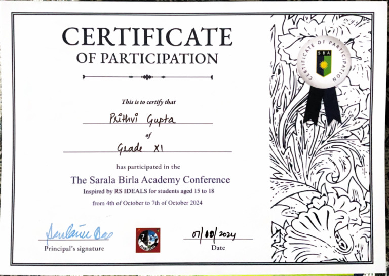 RS Certificate | PDF