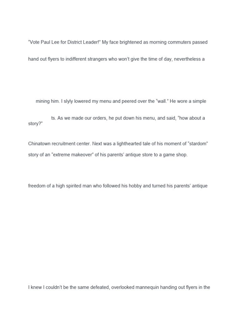 Essay #1 by Kenny L. - Cornell University | PDF