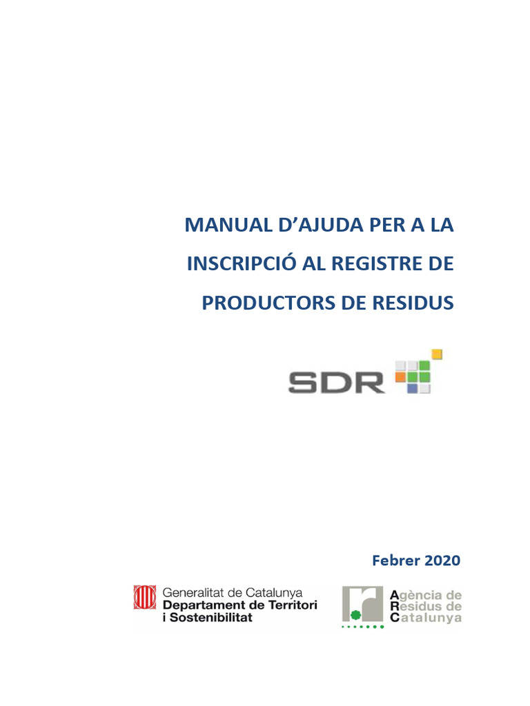 SDR Guia Ajuda Productors v1 | PDF