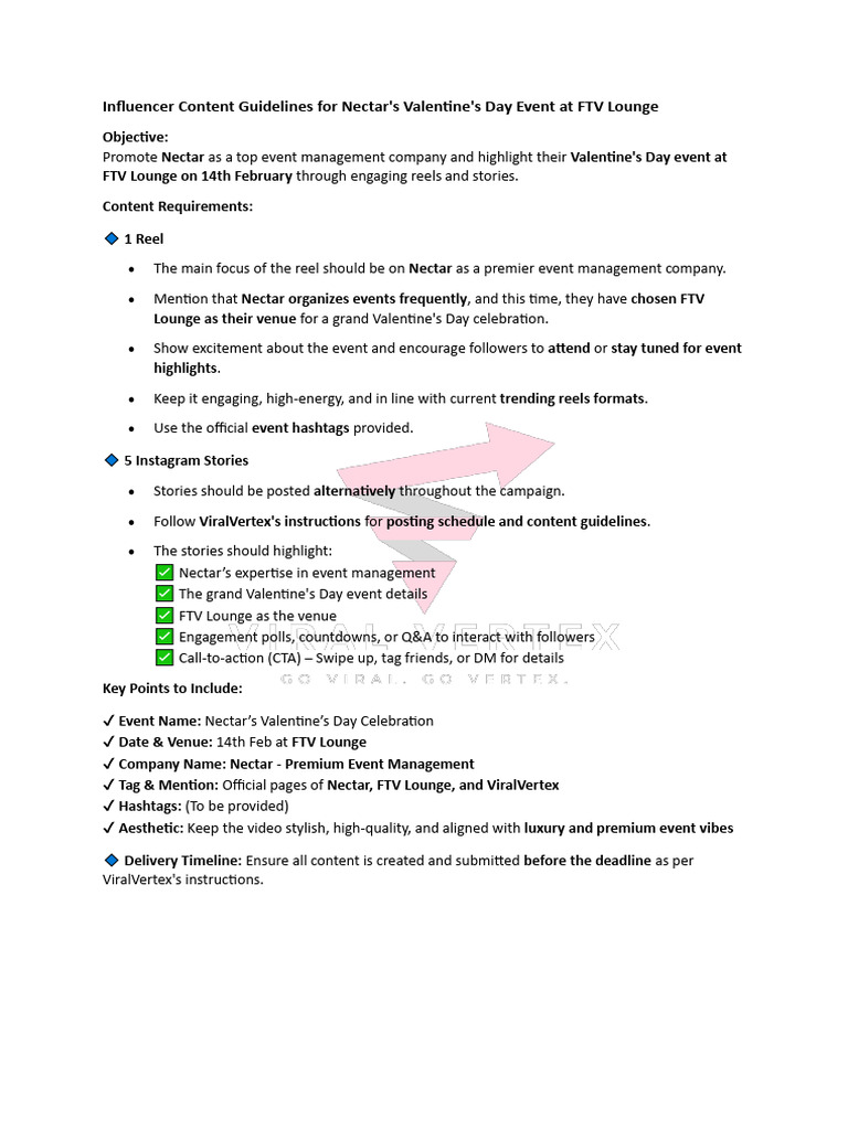 Influencer Guidlines | PDF