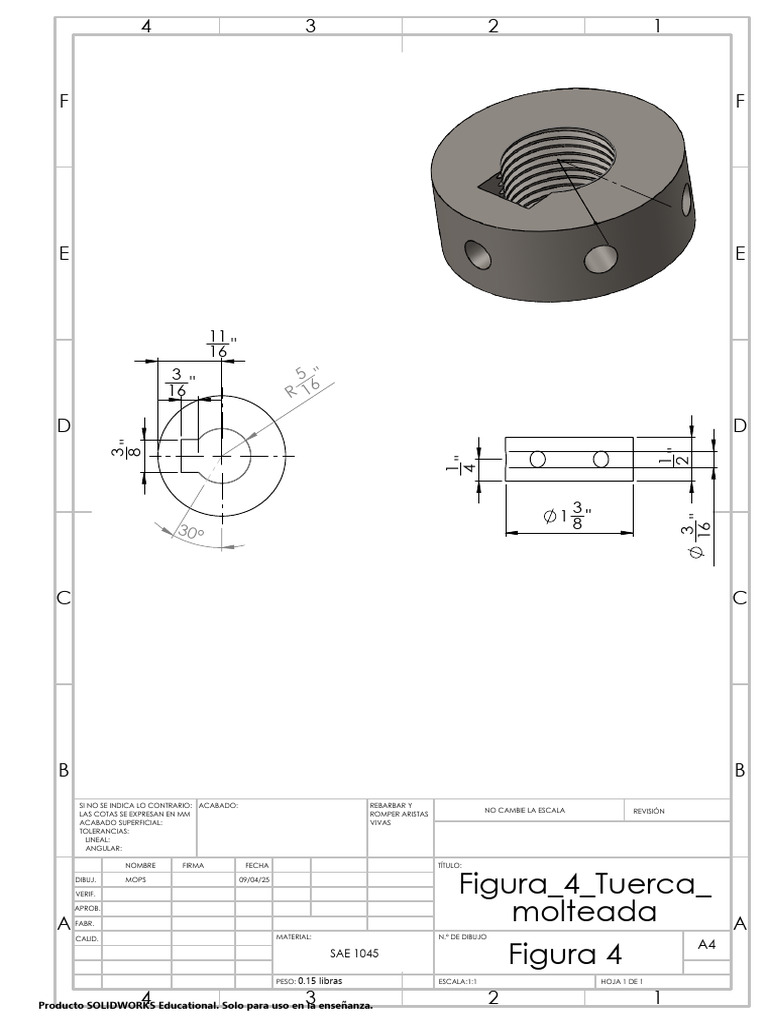 Pieza 4 Tuerca | PDF