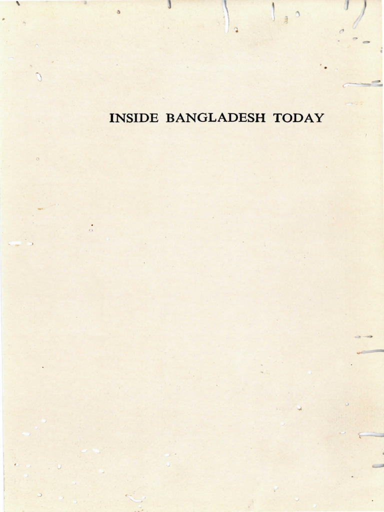 Inside Bangladesh Today | PDF