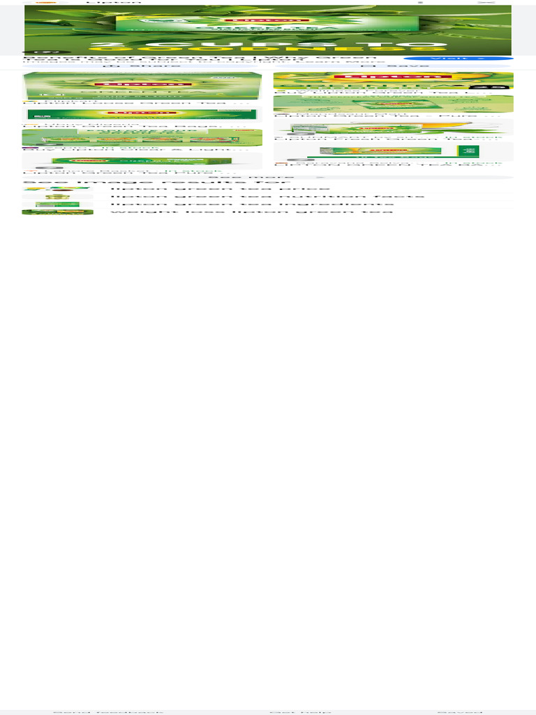 Benefits of Lipton Green Tea | PDF