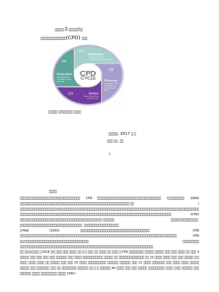 personal cpd 2017 | PDF