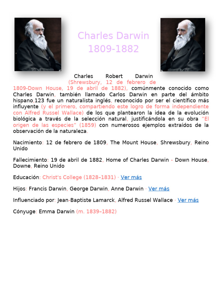 Charles Darwin | PDF