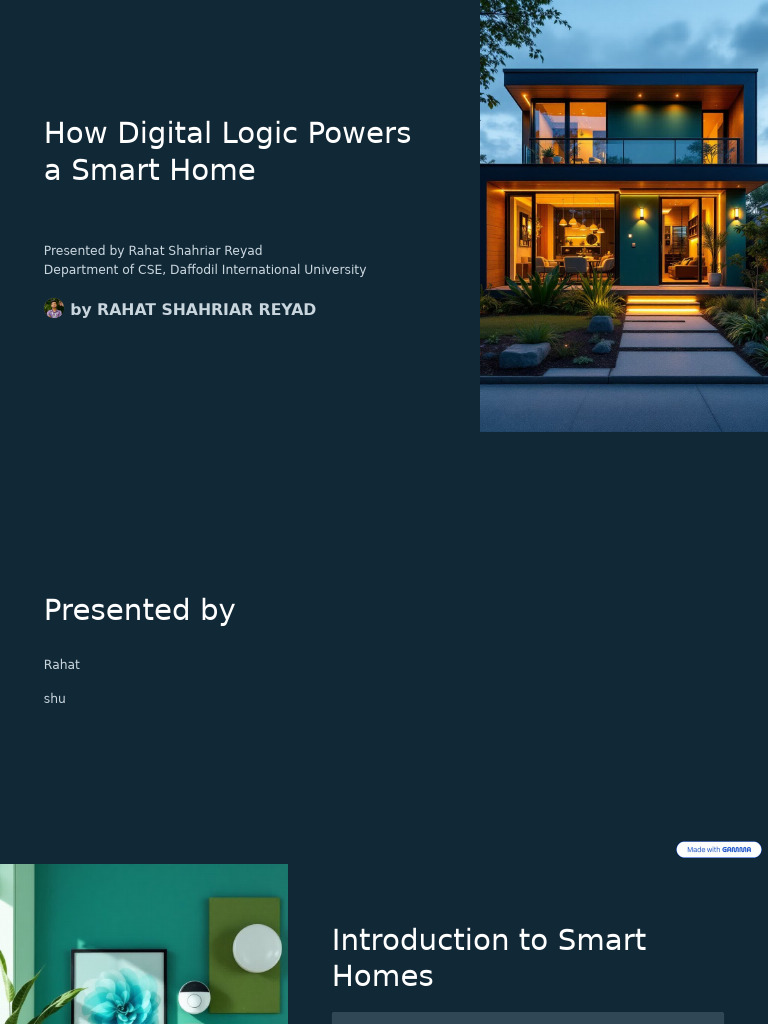 How Digital Logic Powers A Smart Home | PDF