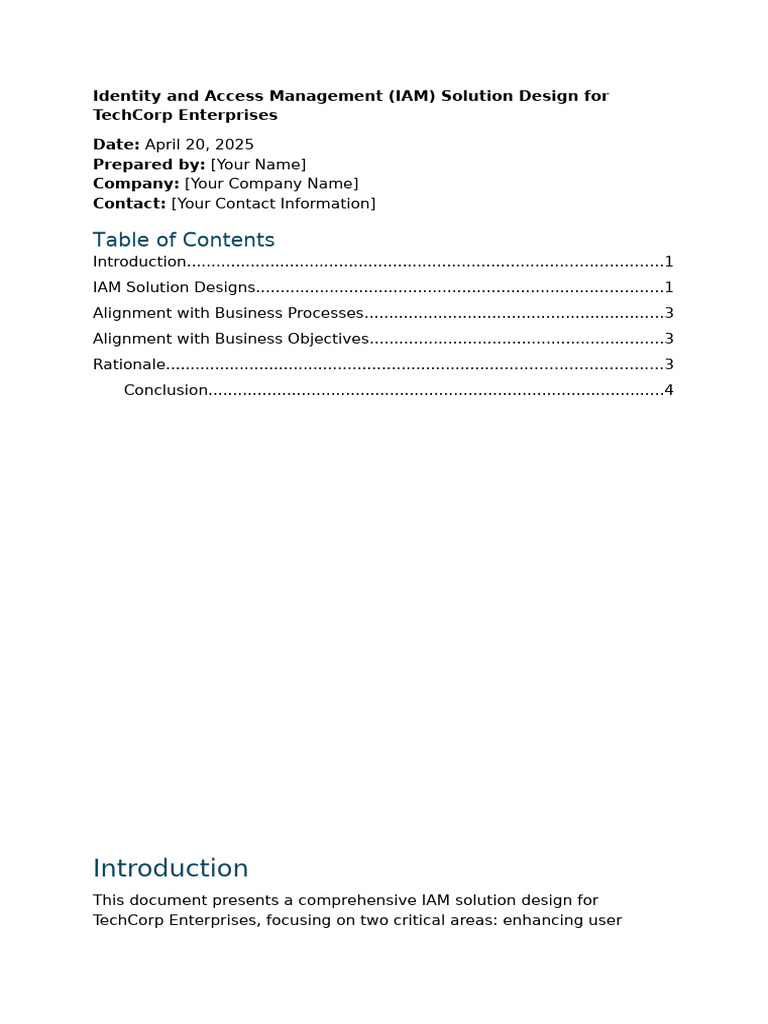 Identity and Access Management | PDF | Computer Security | Security