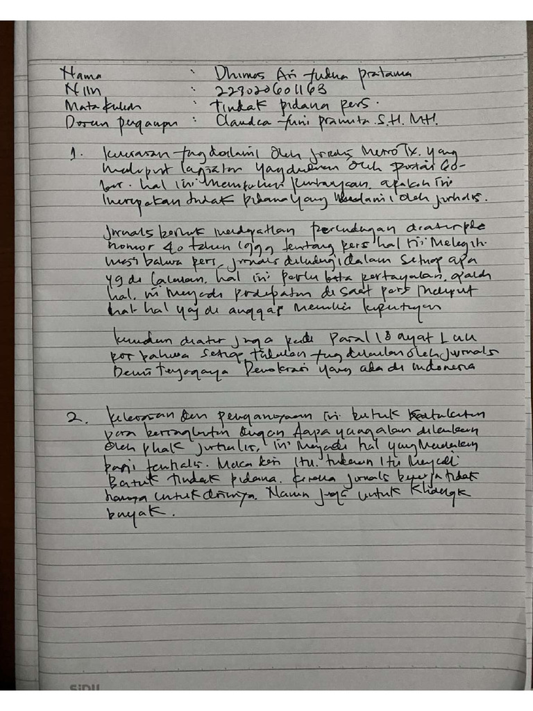 TUGAS DHIMAS TPP 2025 | PDF