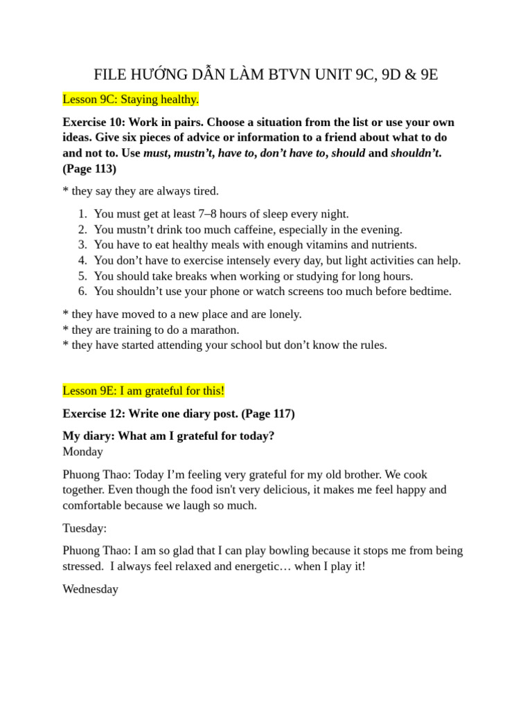 File Hướng Dẫn Làm BTVN | PDF