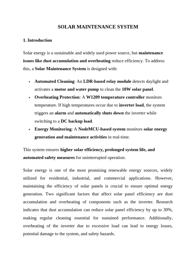Solar Maintenance System | PDF | Rectifier | Bipolar Junction Transistor