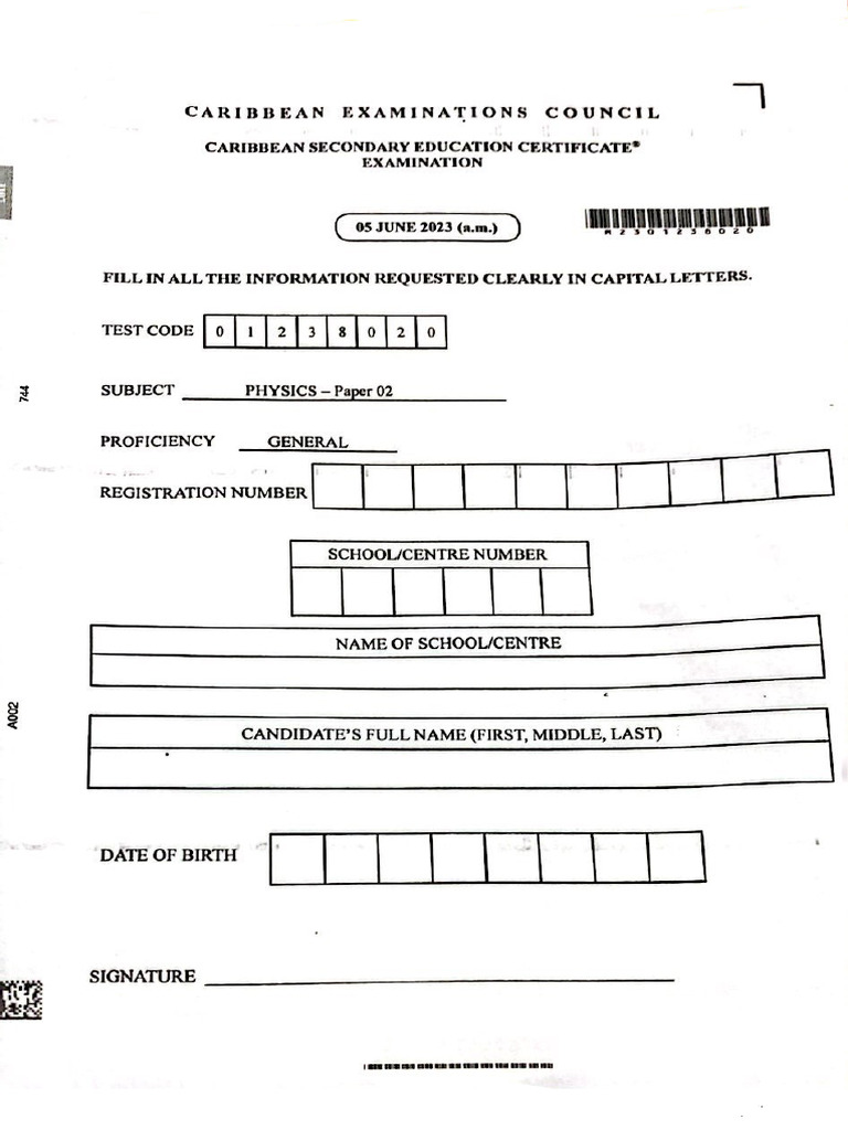 Csec June 2023 p2 | PDF