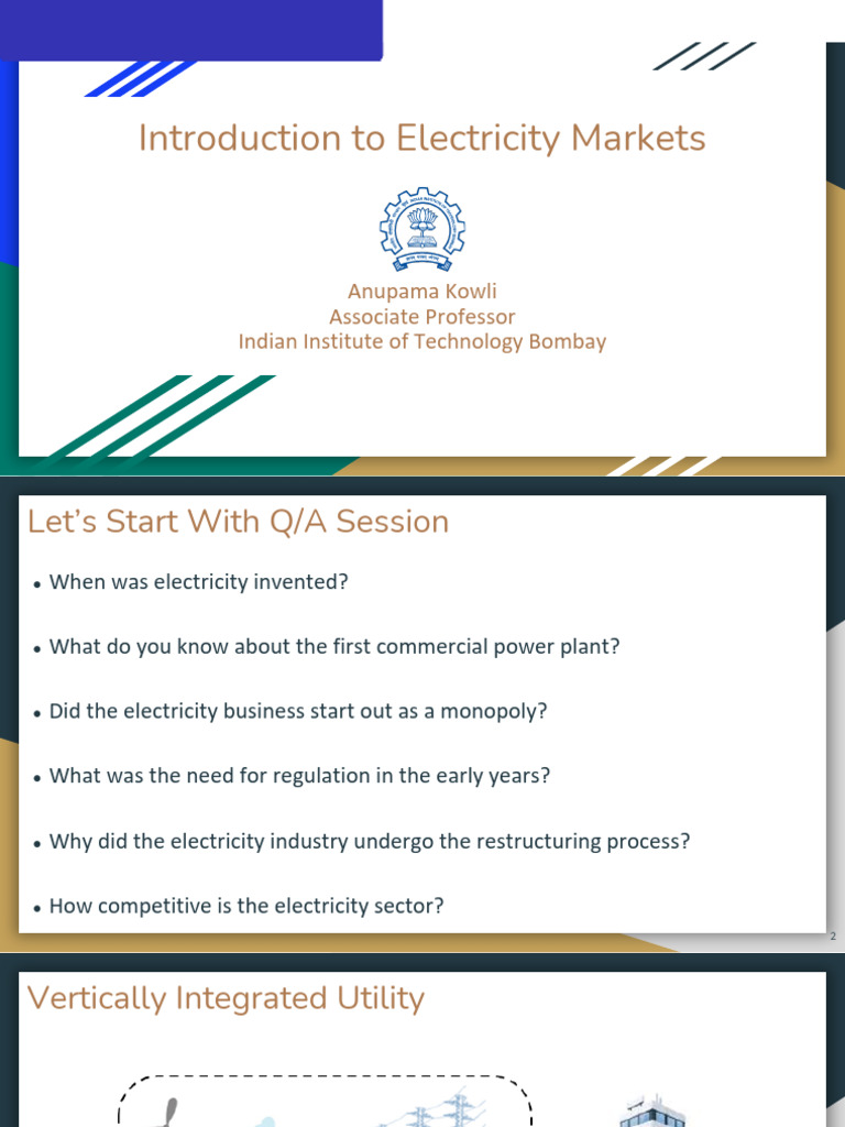 Overview of Electricity Market Dynamics | PDF | Electrical Engineering ...