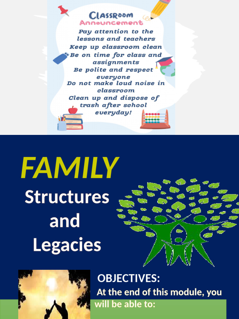 Family Structures and Legacies PPTX - Rev 2025 | PDF | Family | Parenting