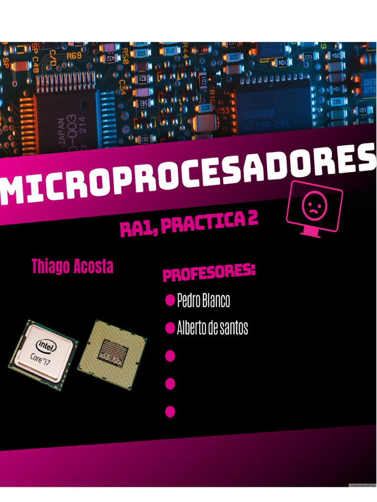 AcostaThiago_SMX1_0221_RA1_P02_Microprocesadores | PDF | Microprocesador | Unidad Central de ...