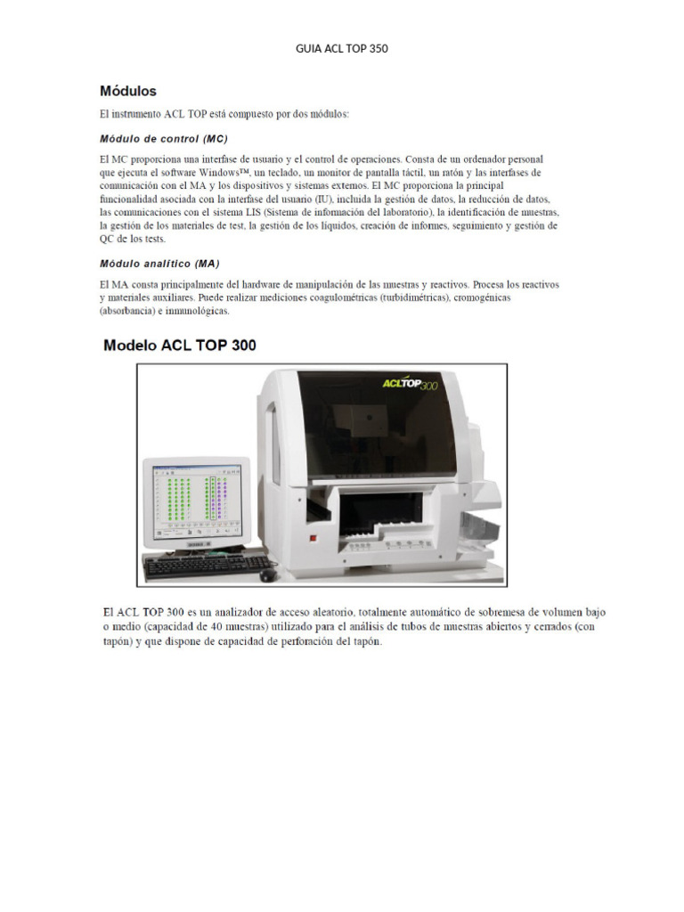 Guia Acl Top 350 | PDF