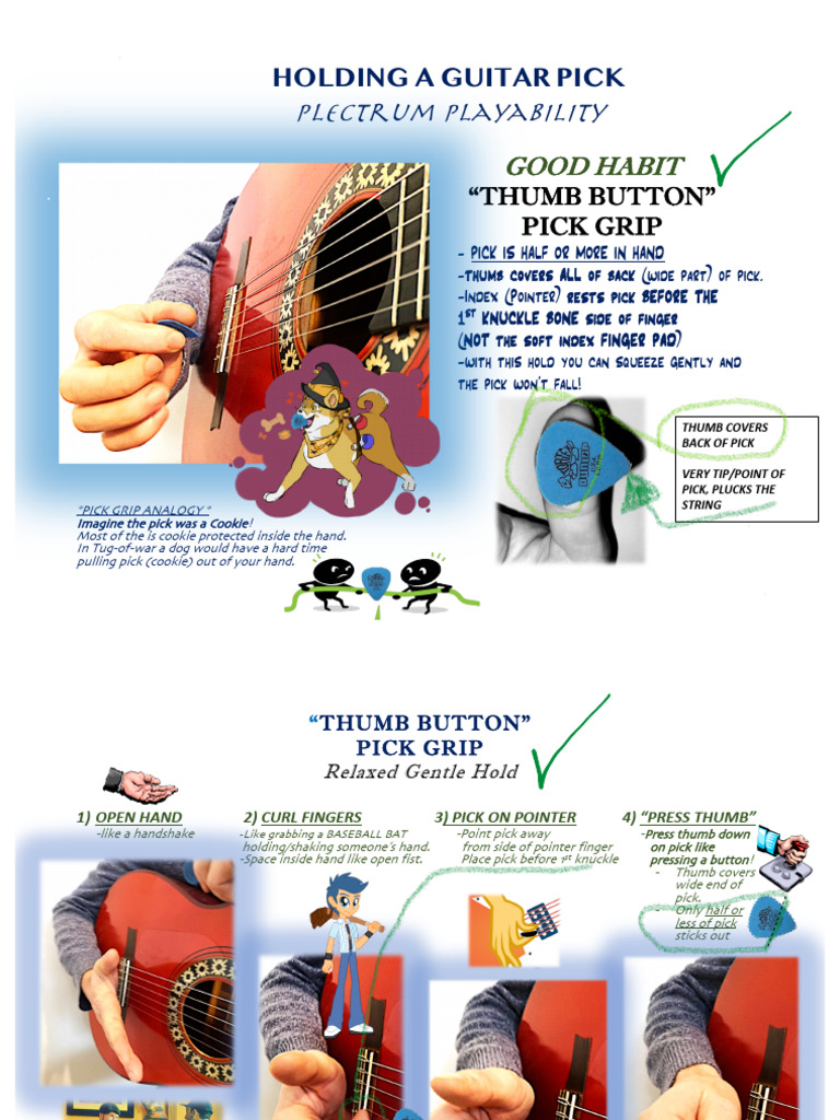 HOLIDING A PICK GUITAR TECHNIQUES For PLAYABILITY - Incomplete Rough ...