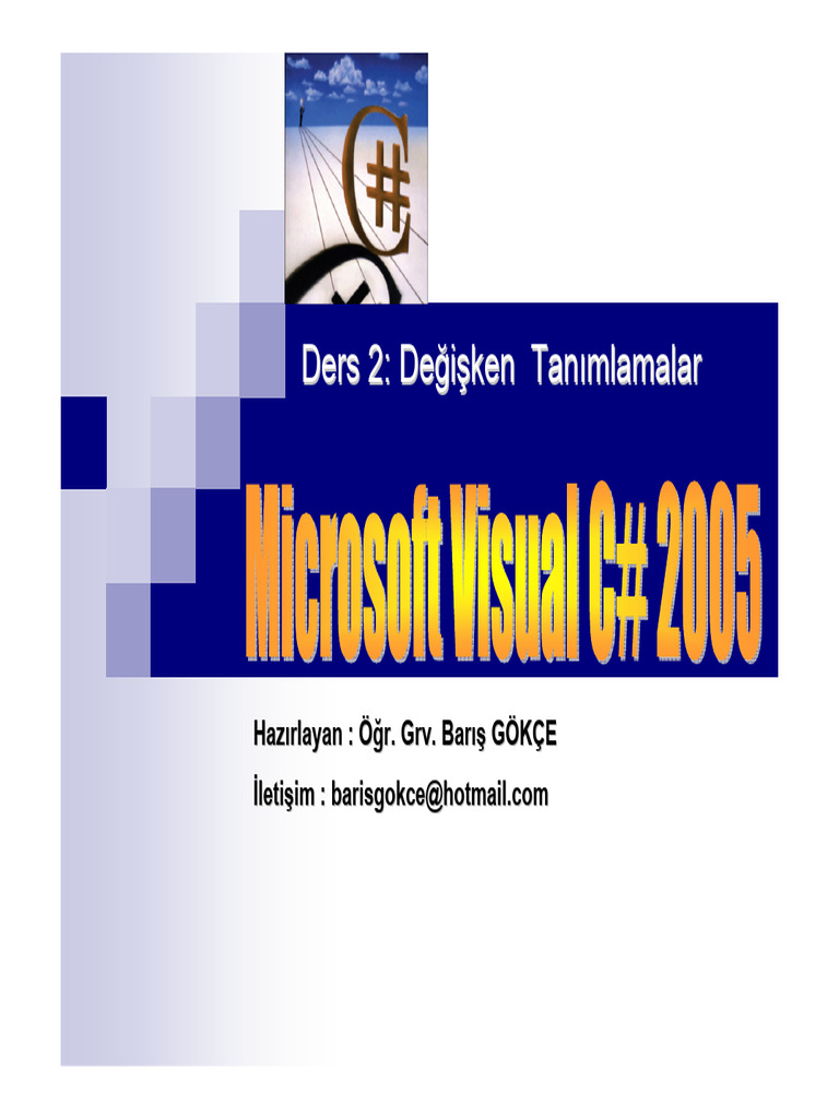 Baris Ders2 DegiskenTanimlama | PDF