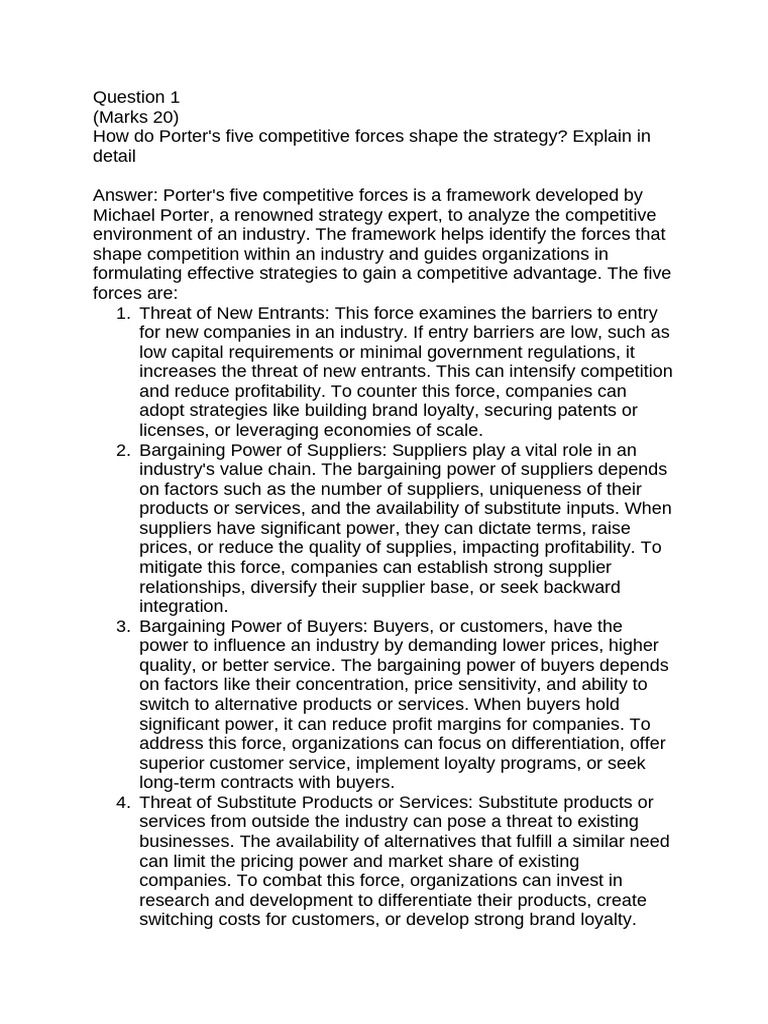 Strategic Marketing past paper Of Sabeehuddin Hassan Comsats Lahore ...