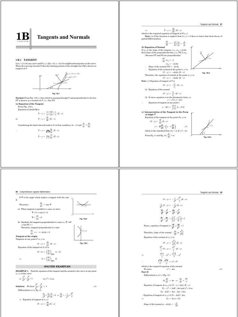 Comprehensive Applied Mathematics Vol II 9789389795615 9789389307603 - Compress | PDF | Tangent ...