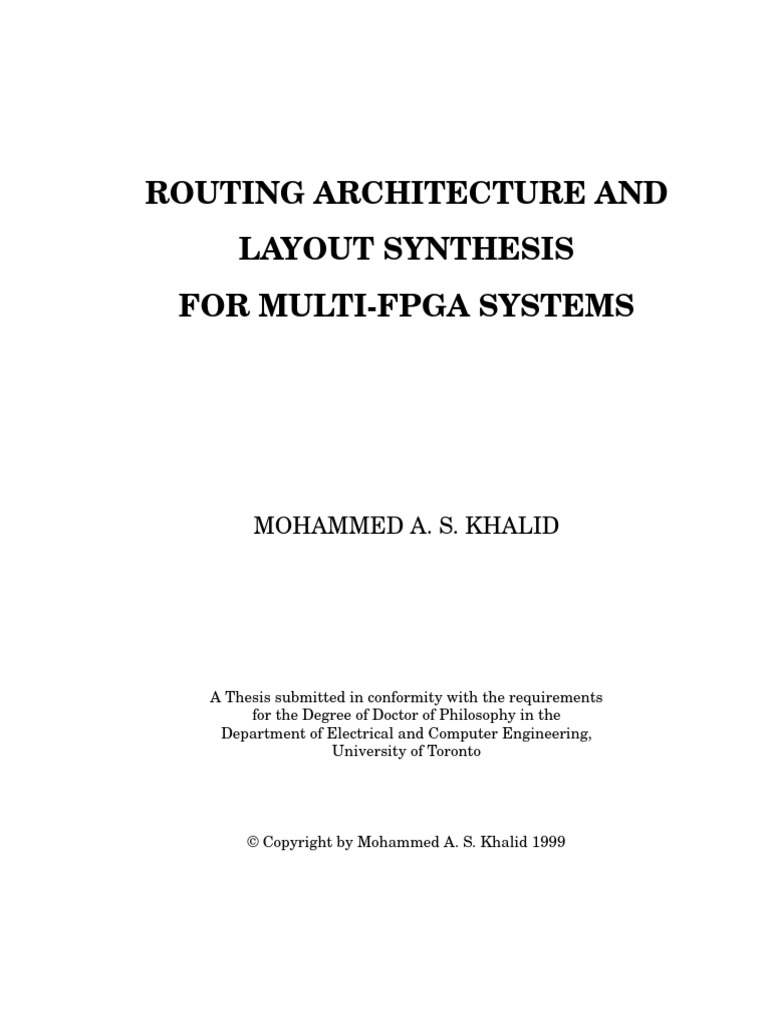 Thesis | PDF | Field Programmable Gate Array | Computing