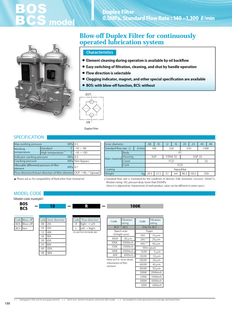 Duplex Filter for Lubrication Systems | PDF | Filtration | Pressure