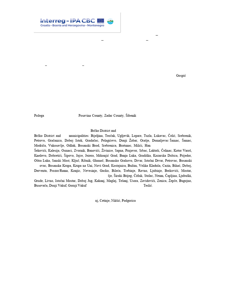 Annex_8_IPA CBC HR BA ME 2014-2020_SWOT analysis | PDF | Cost Of Living ...