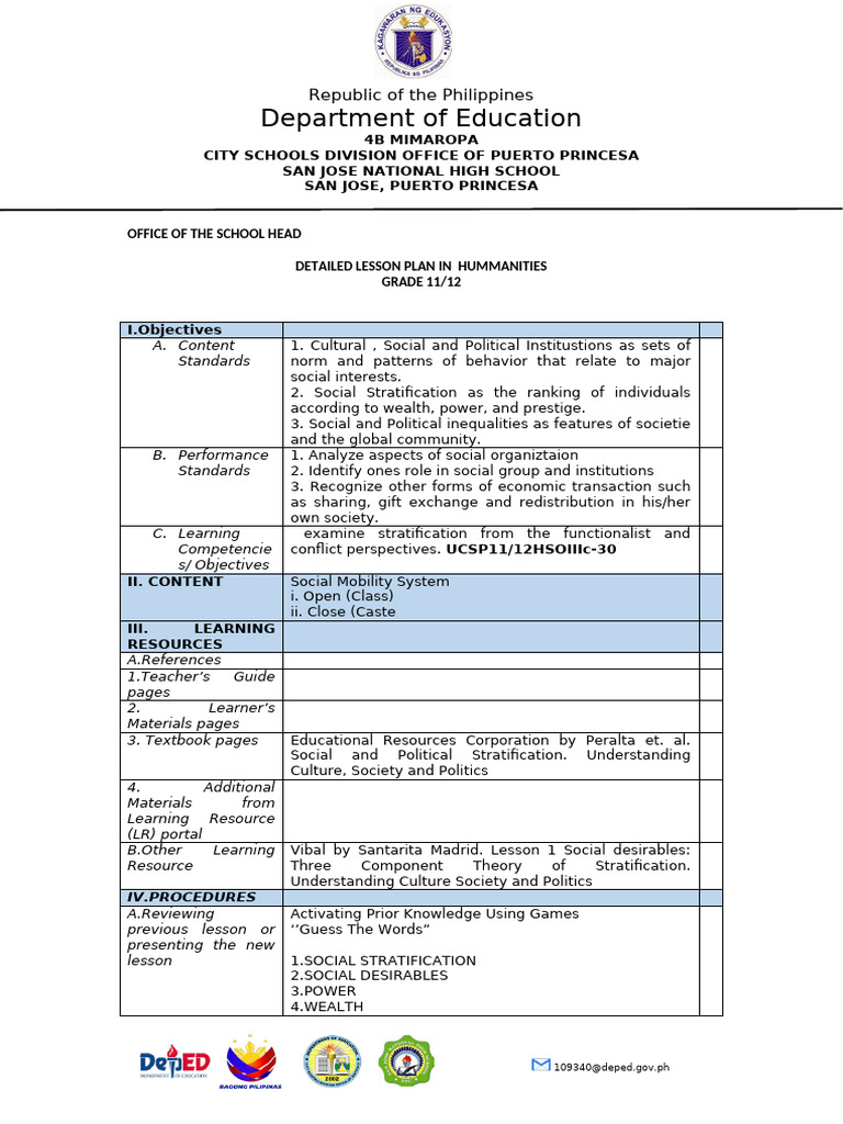 DLP HUMMS. uNDERSTANDING CUL., SOC. AND POL. | PDF | Social Stratification | Society