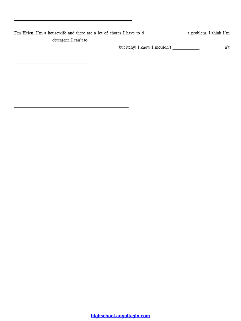 Emergency Health Vocabulary Worksheet | PDF